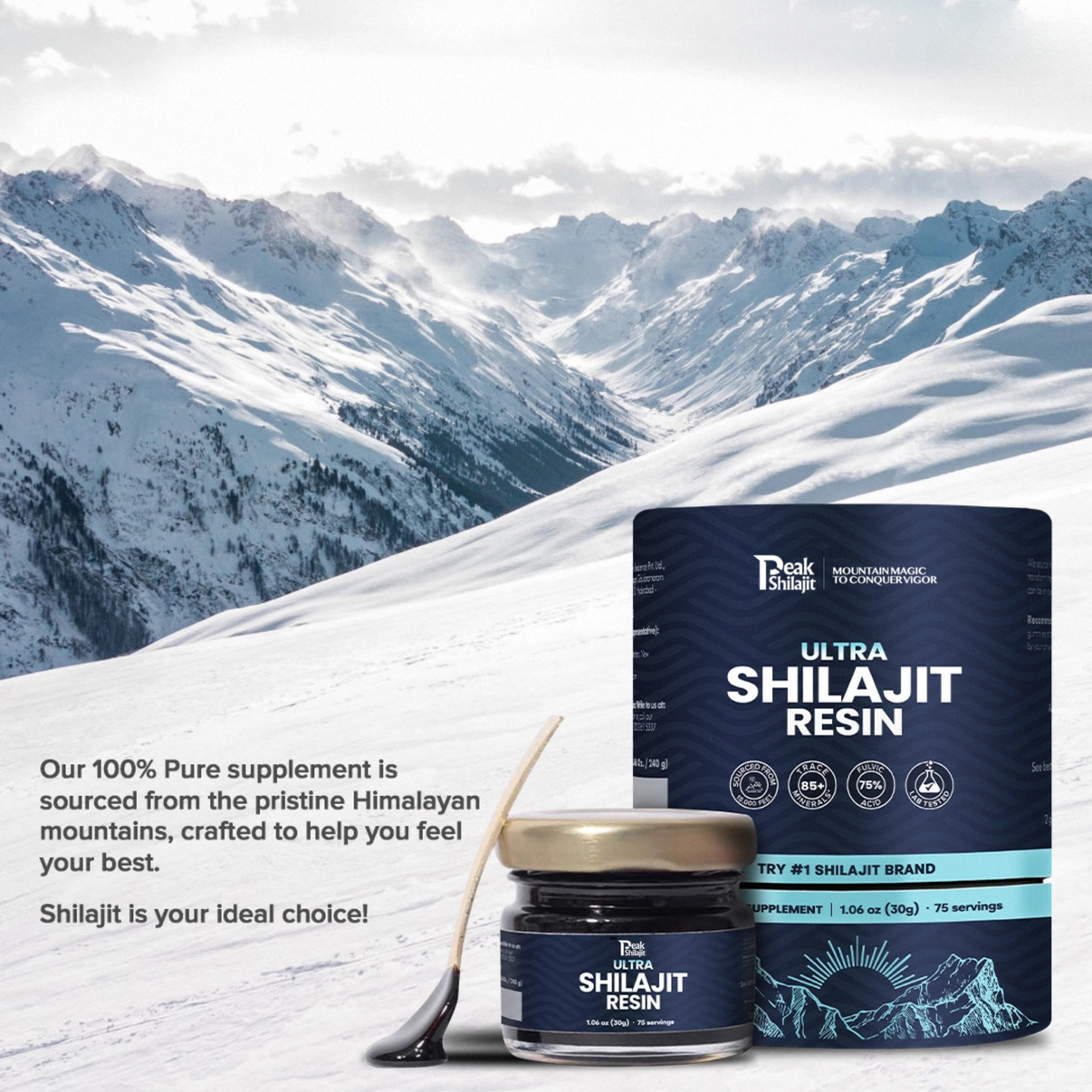 100% ORIGINAL ULTRA SHILAJIT RESIN – Peak Shilajit