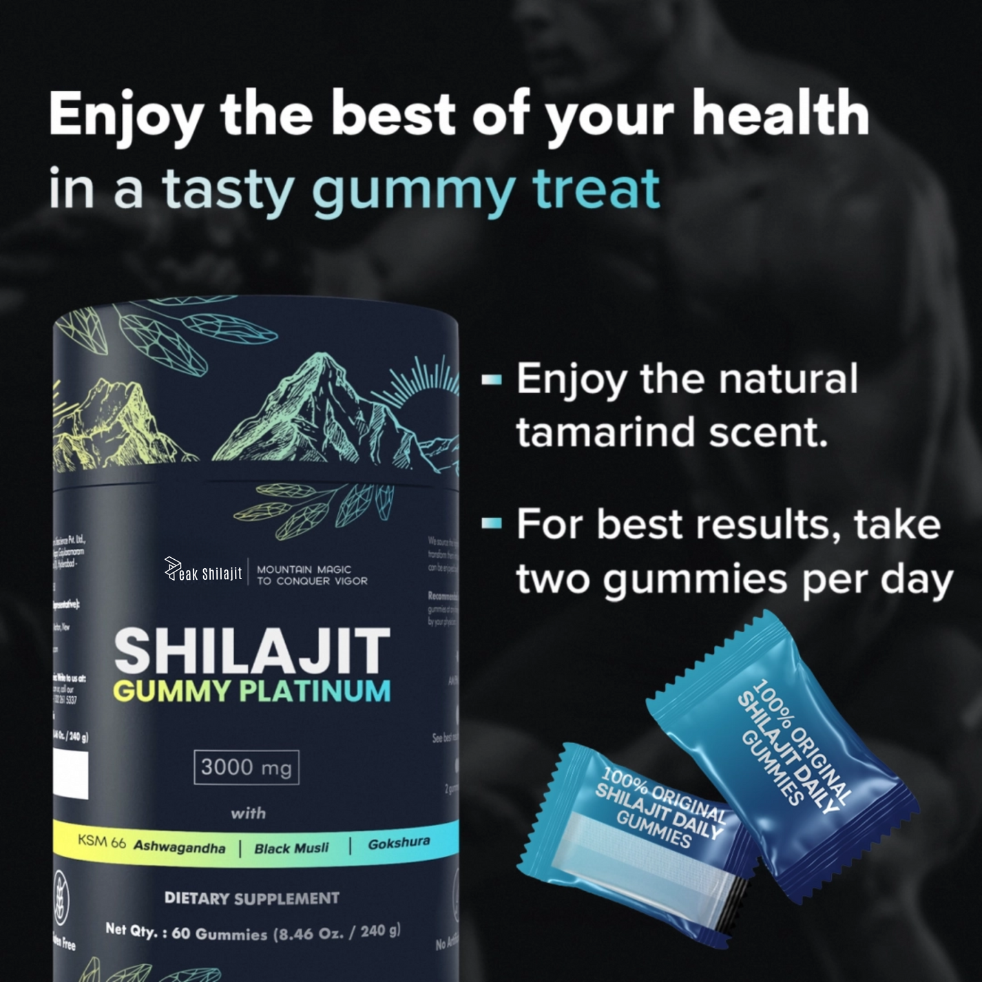 100% SHILAJIT GUMMY PLATINUM – Peak Shilajit